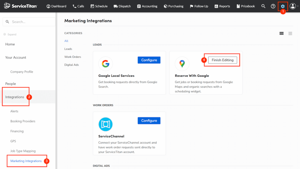 Integrate ServiceTitan Scheduling with Google Business Profile