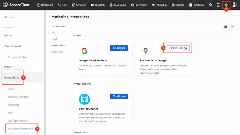 Integrate ServiceTitan Scheduling with Google Business Profile